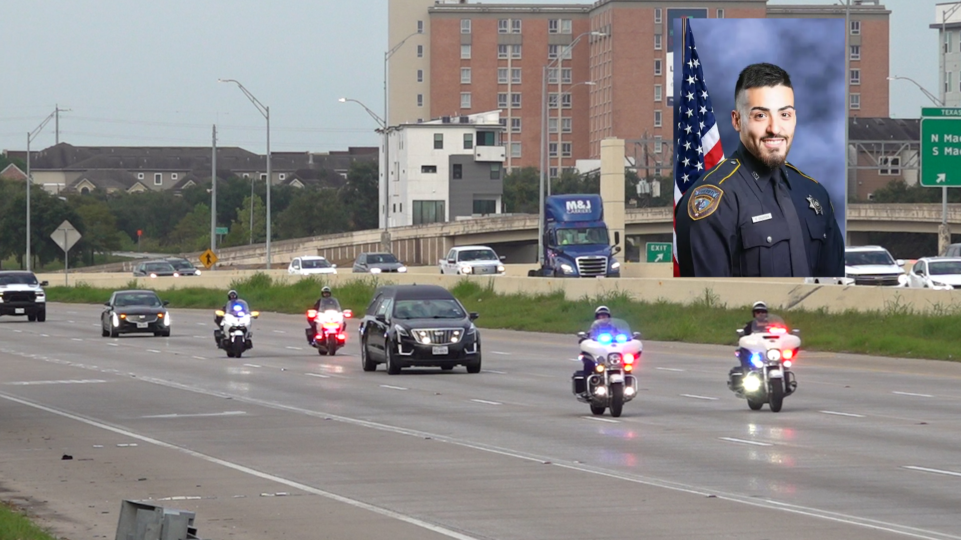 Watch: Funeral Procession for Harris County Deputy Fernando Esqueda - Houston Stringer