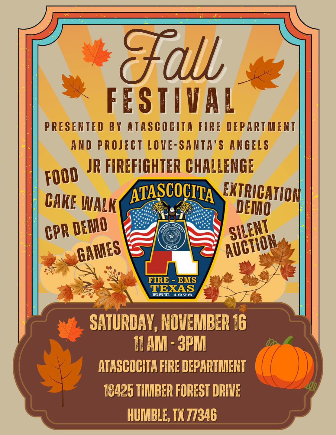 Atascocita Fall Festival to Feature Family Fun and Silent Auction ...