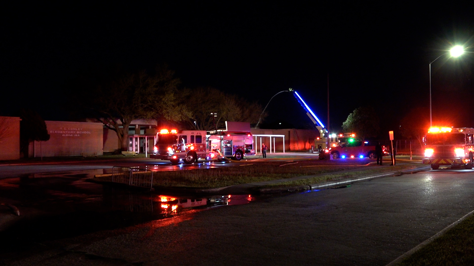 Three-alarm fire breaks out at vacant Aldine ISD elementary school - Houston Stringer
