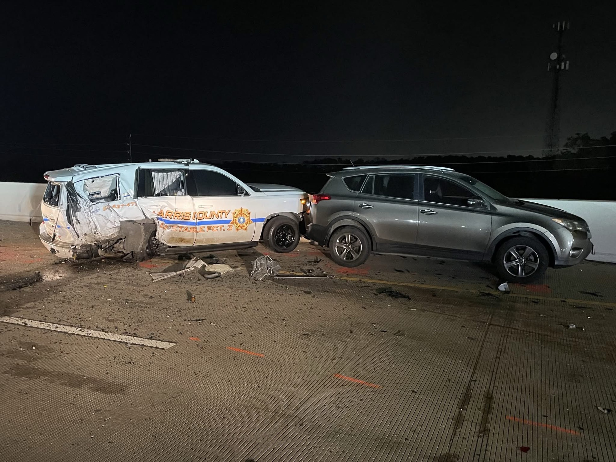 Drunk driver charged after crashing into deputy on East Sam Houston ...