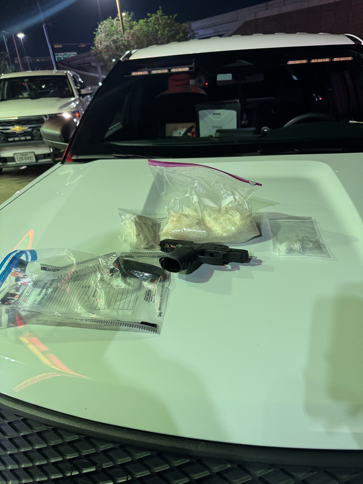 Two arrested after meth, gun found during stop on Sam Houston Parkway ...